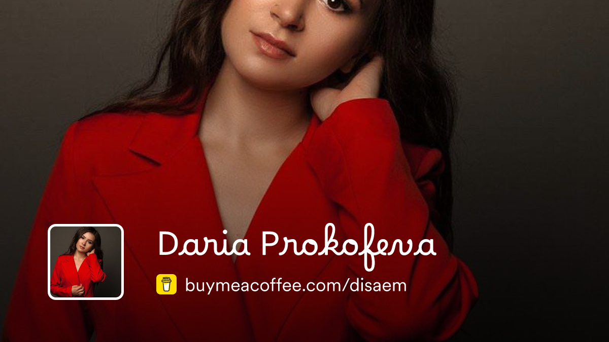 Daria Prokofeva - Buymeacoffee