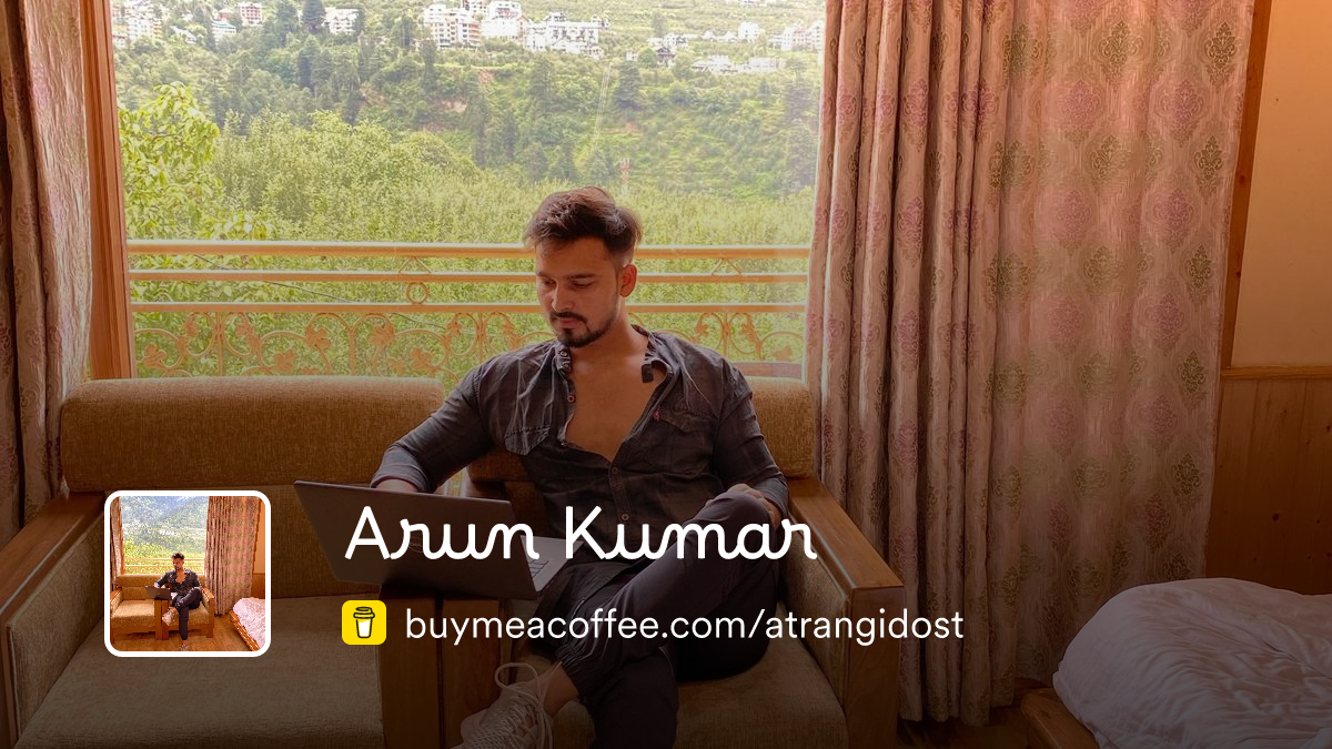 Arun Kumar - Buymeacoffee