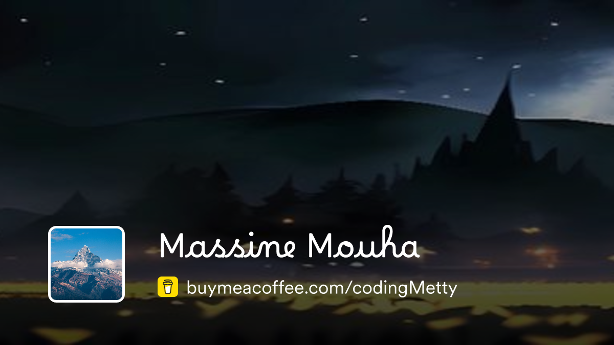Massine Mouha - Buymeacoffee