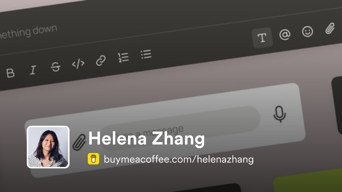 Helena Zhang is Icons, fonts, articles, and more - Buymeacoffee