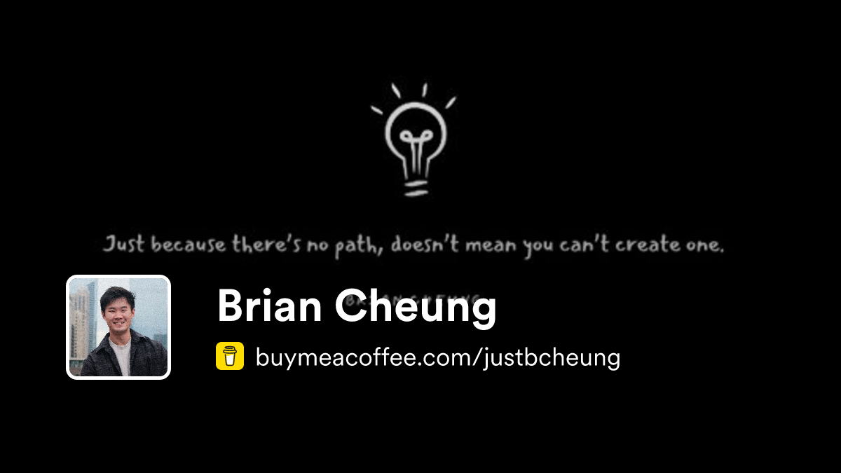 Brian Cheung is Building my first startup in public 🚀 - Buymeacoffee