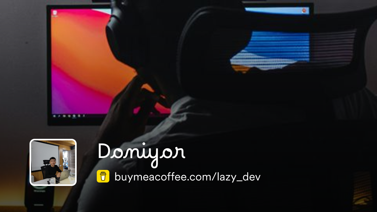 Doniyor is Software Engineer - Buymeacoffee