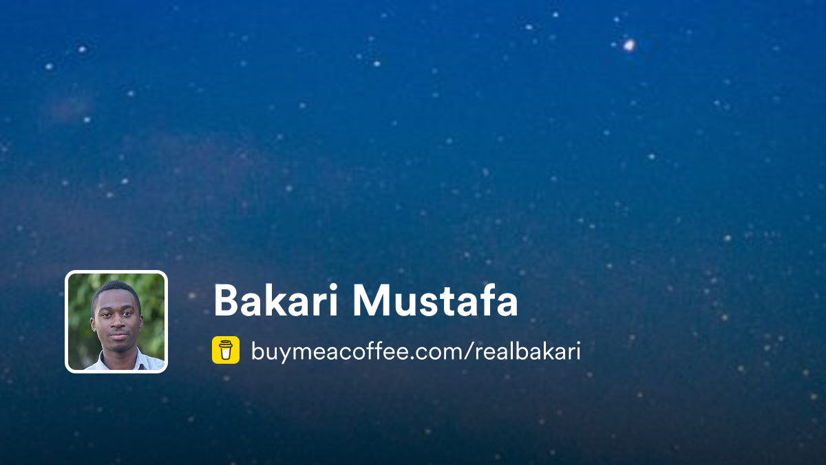 Bakari Mustafa is building mentorsoutreach.org - Buymeacoffee