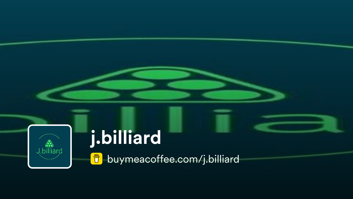 j.billiard is Is Creating Pool Tutorials Videos - Buymeacoffee