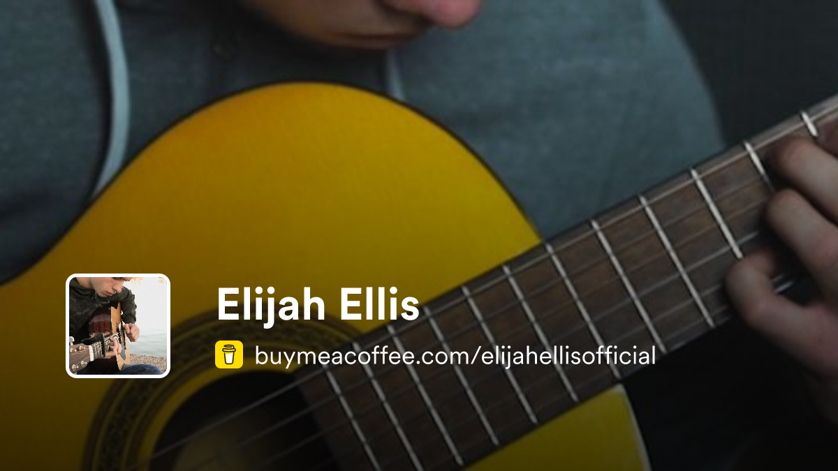 Elijah Ellis is Music - Buymeacoffee