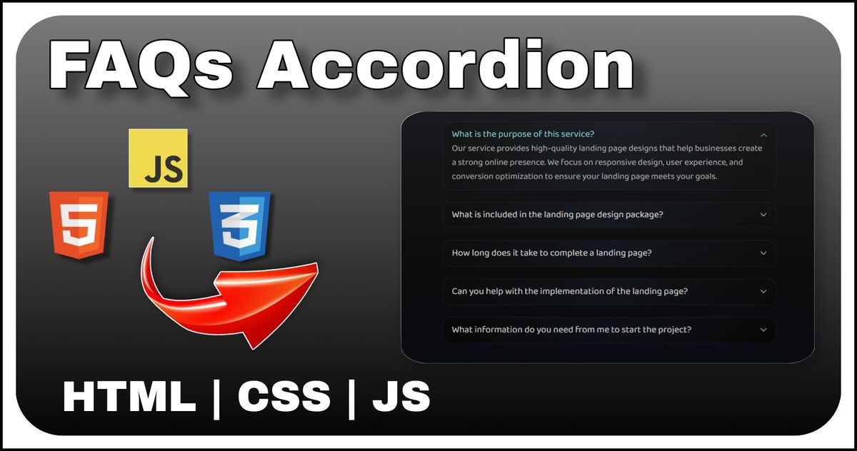 Faq Accordion Using Html Css And Js Smart Ui Studio Buymeacoffee
