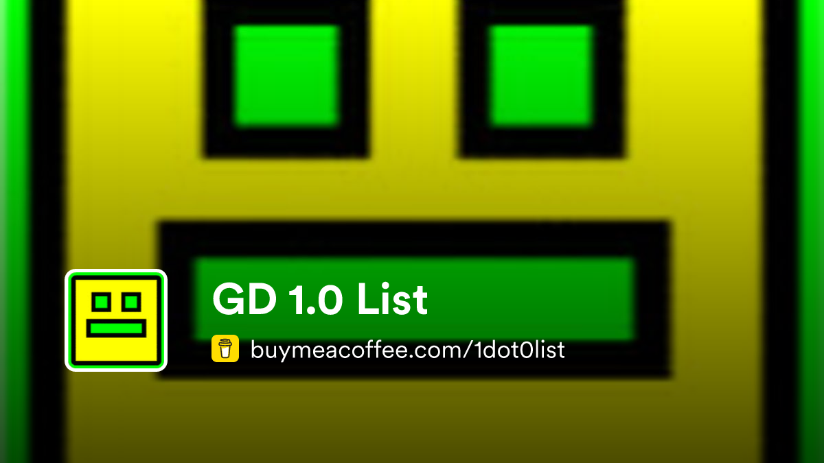 GD 1.0 List - Buymeacoffee