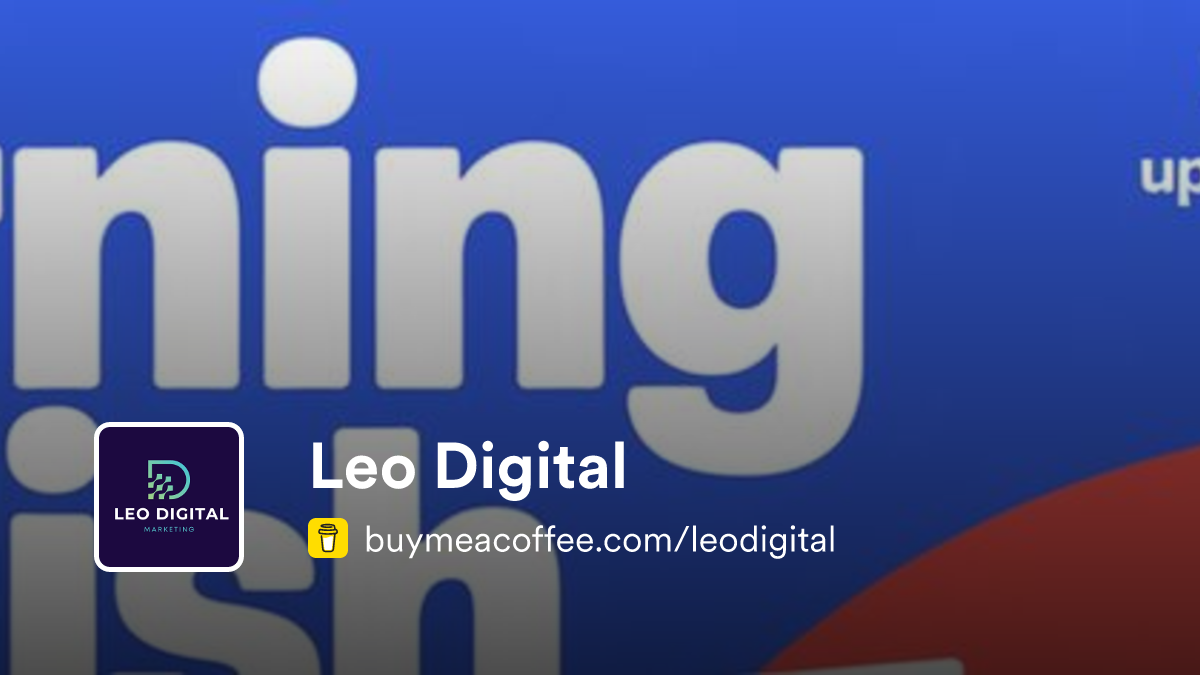 Leo Digital is Easy-to-understand English - Buymeacoffee