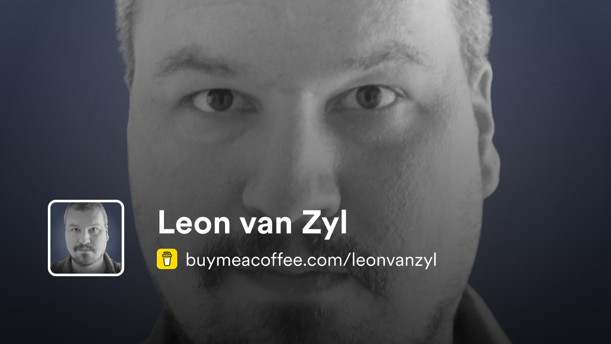 Leon van Zyl - Buymeacoffee