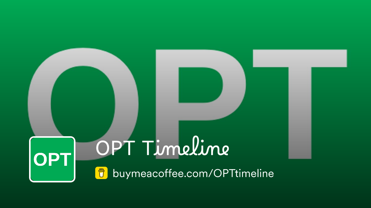OPT Timeline - Buymeacoffee
