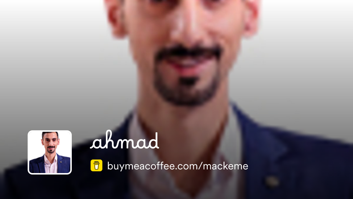 ahmad - Buymeacoffee