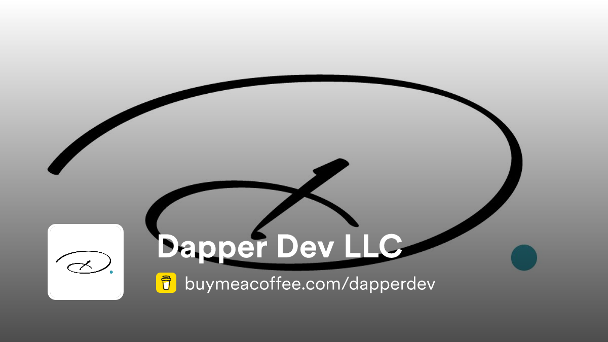 Dapper Dev LLC - Buymeacoffee
