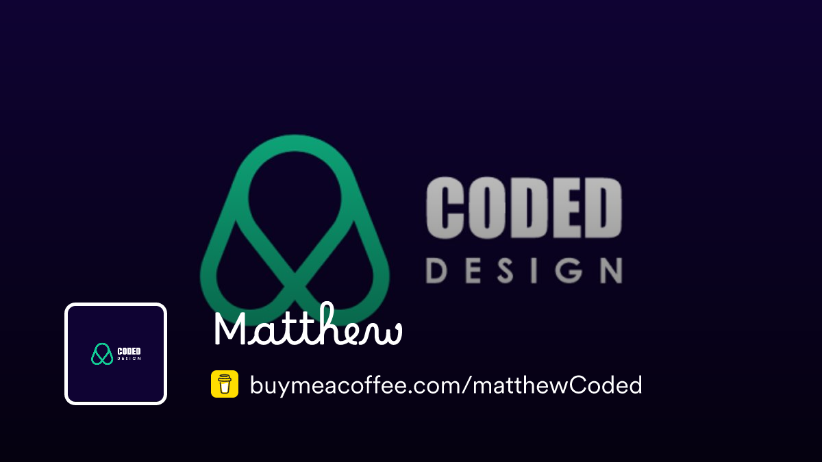 Matthew - Buymeacoffee