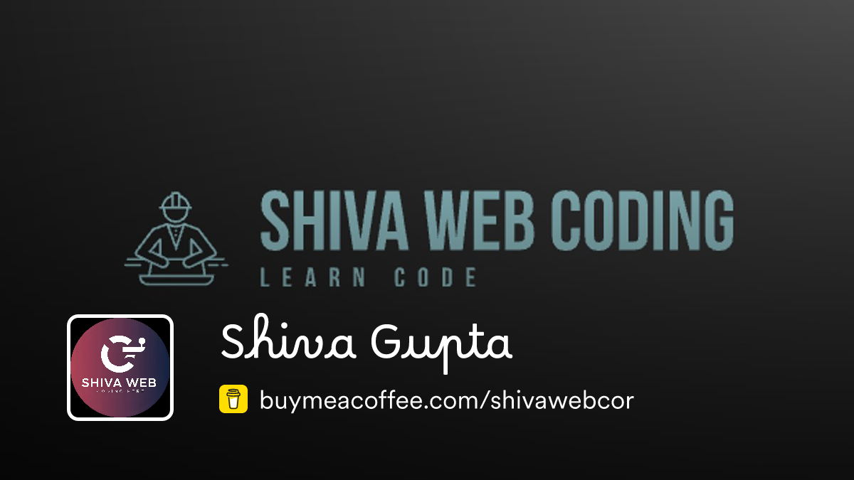 Shiva Gupta - Buymeacoffee