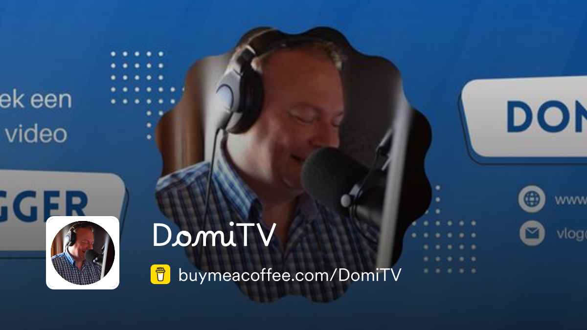 DomiTV is Vlogs and radio programs - Buymeacoffee