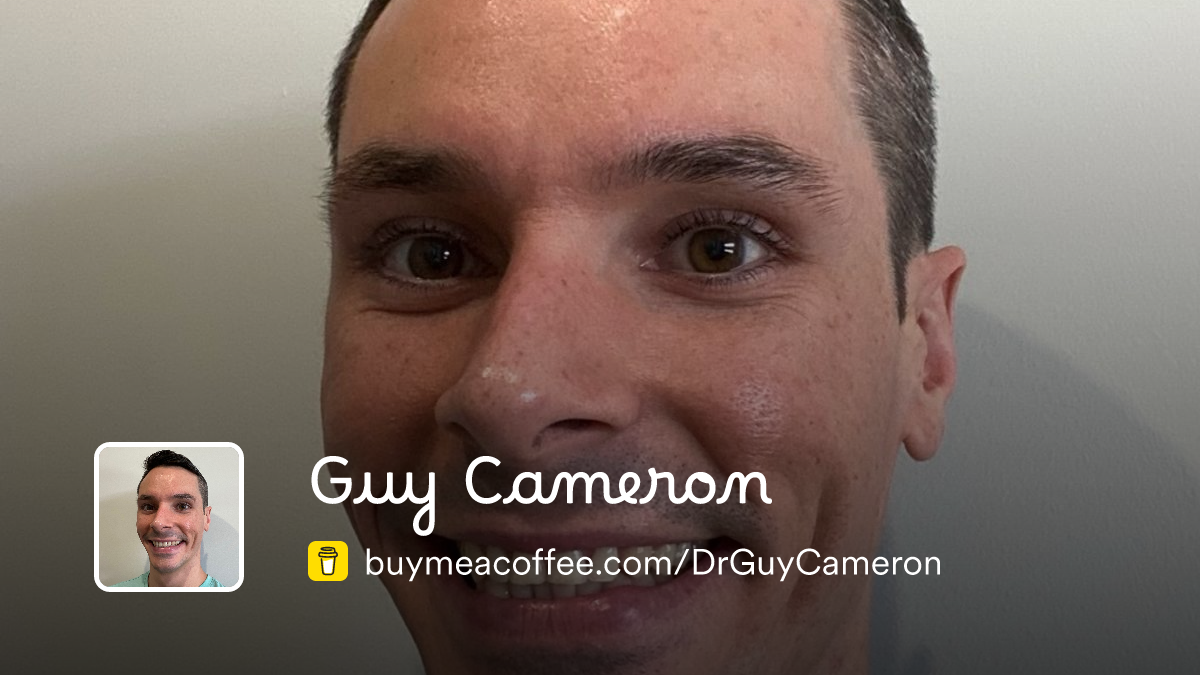 Guy Cameron is doing science! - Buymeacoffee