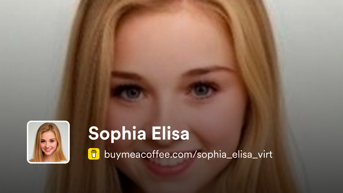 Sophia Elisa - Buymeacoffee