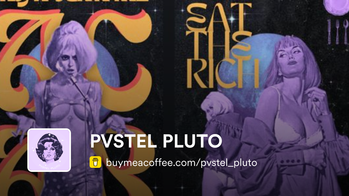 PVSTEL PLUTO is RETRO-FUTURISTIC COLLAGES & PASTEL GOTH ACCESSORIES - Buymeacoffee