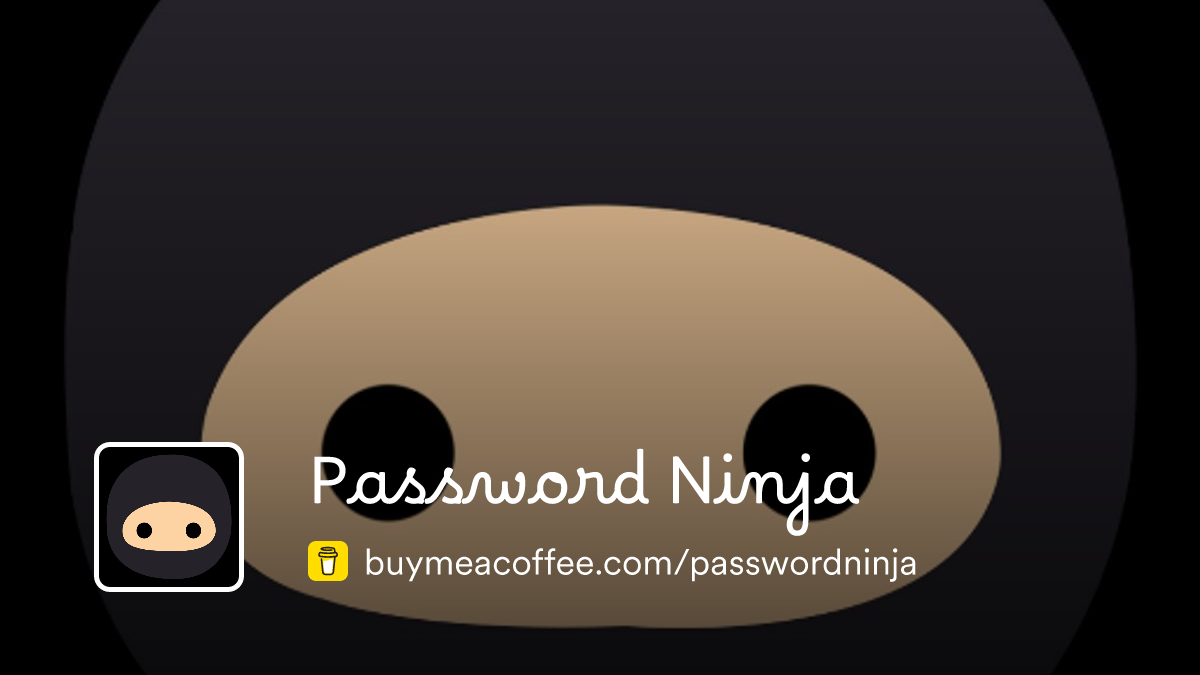 Password Ninja - Buymeacoffee