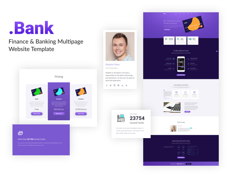 .Bank - Finance and Banking Multipage Bootstrap 5 Website Template ...