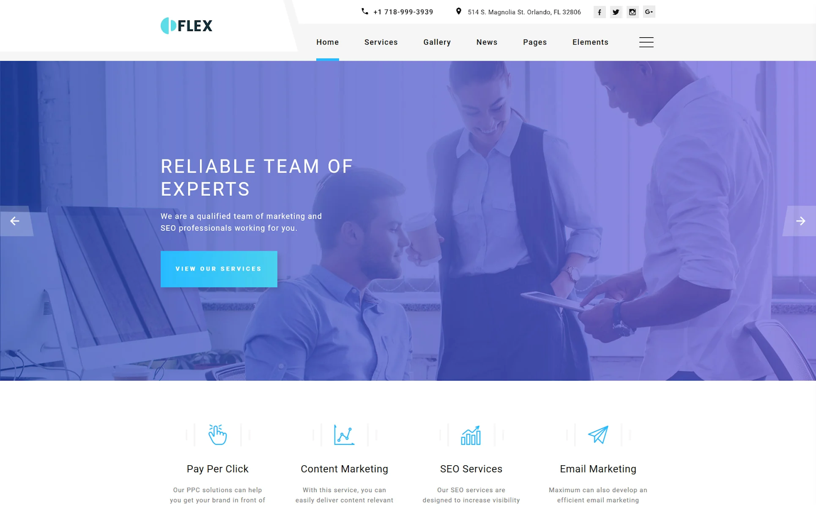 Flex - Universal Multipurpose Creative HTML Website Template ...