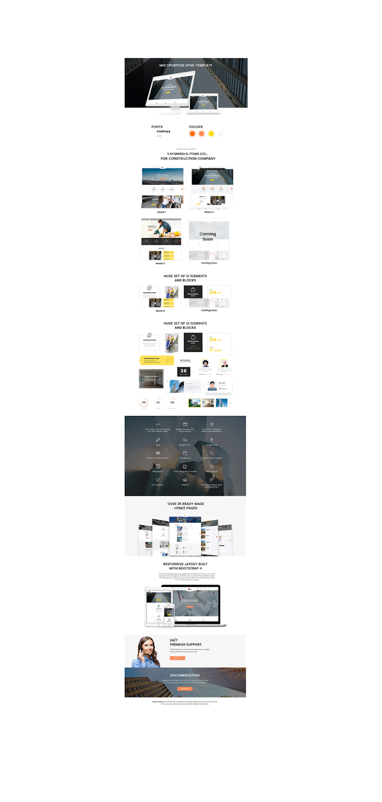 Top Project - Construction Company Multipurpose HTML Website Template — CodeLearner - Buymeacoffee