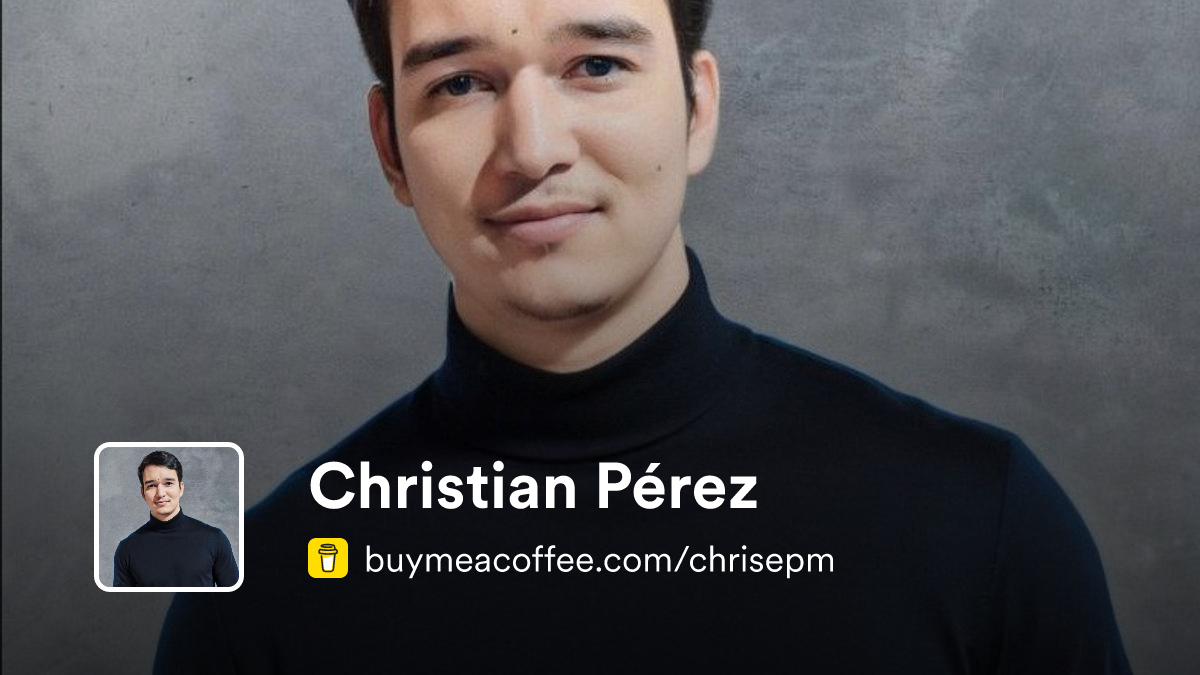 Christian Pérez - Buymeacoffee