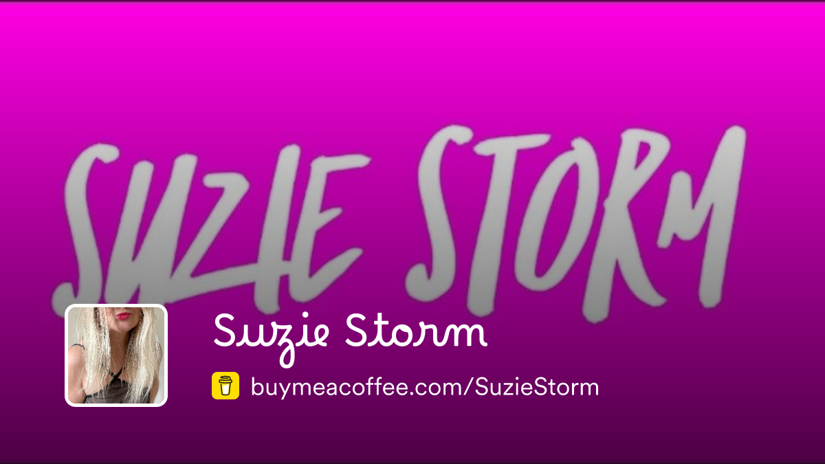 Suzie Storm - Buymeacoffee