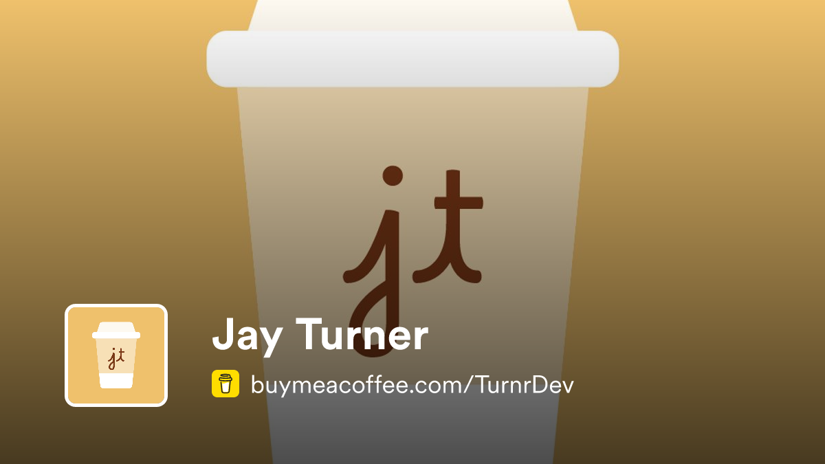 Jay Turner is software and maps - Buymeacoffee