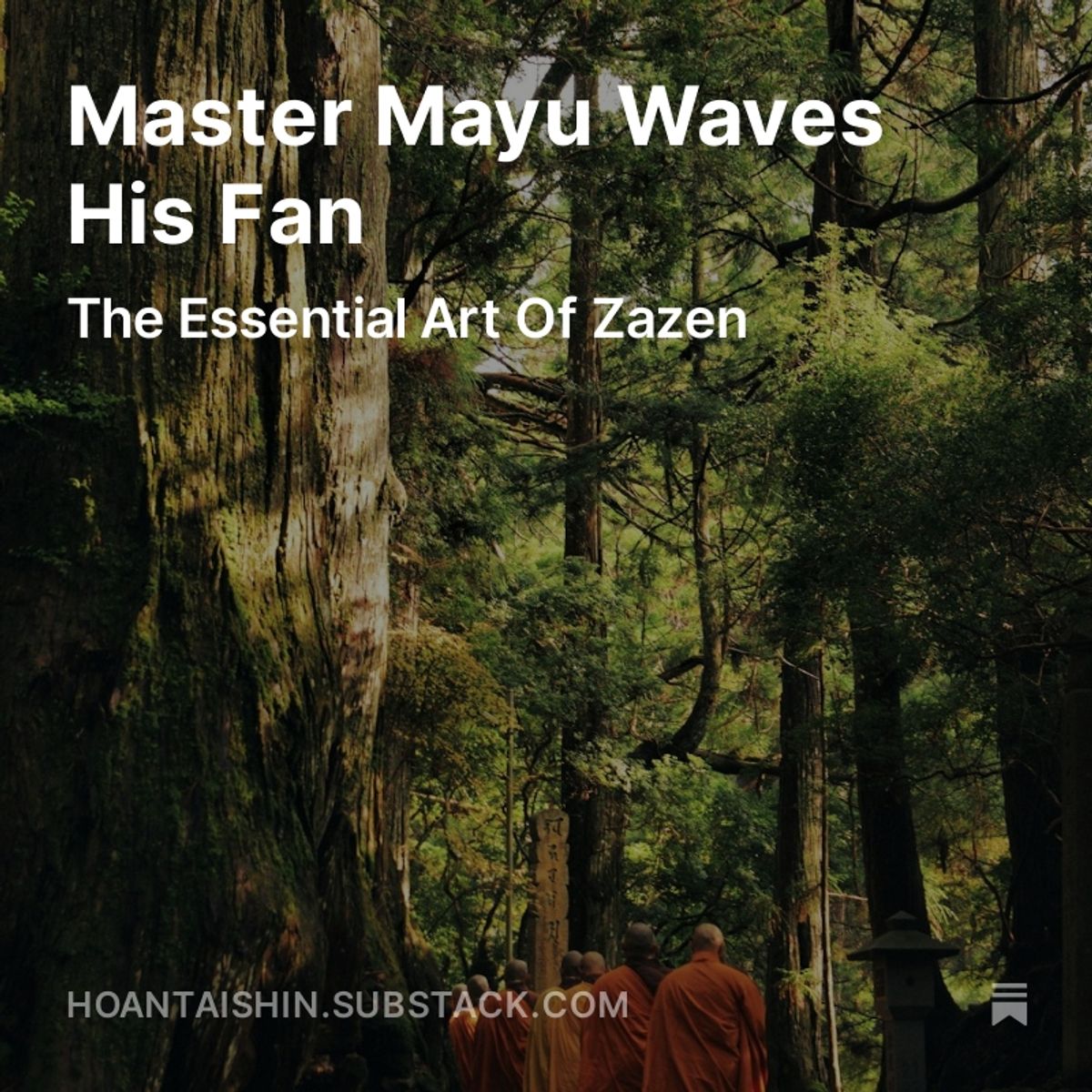 Master Mayu Waves His Fan — Hōan Taishin Michael Augustin - Buymeacoffee