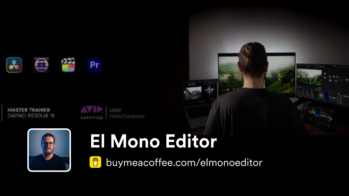 El Mono Editor is Tutoriales sobre postproducción de Cine - Buymeacoffee
