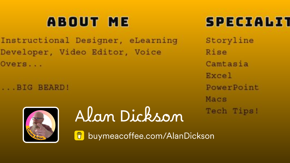 Alan Dickson - Buymeacoffee