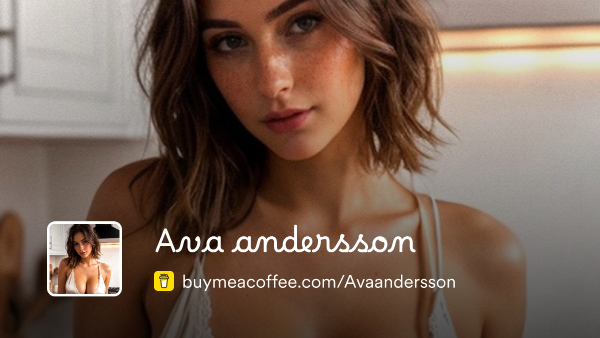Ava andersson - Buymeacoffee