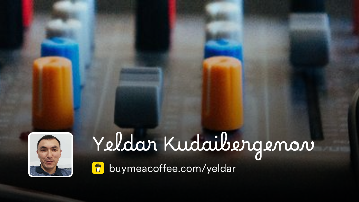 Yeldar Kudaibergenov - Buymeacoffee