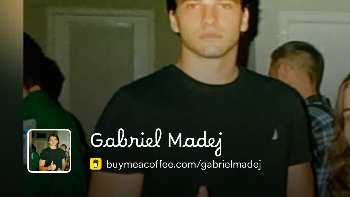 Gabriel Madej is Ryddling - Buymeacoffee
