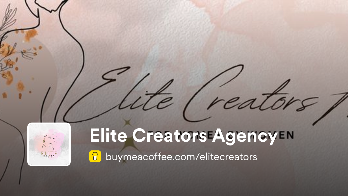 Elite Creators Agency - Buymeacoffee