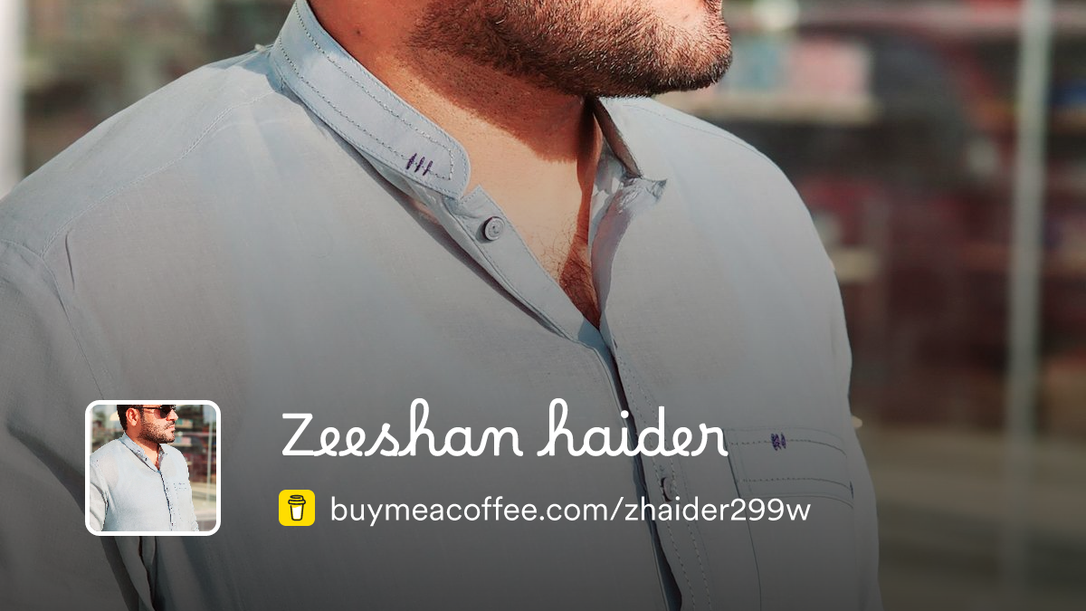 Zeeshan haider - Buymeacoffee
