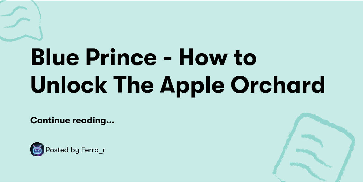 Blue Prince - How to Unlock The Apple Orchard — Ferro_r - Buymeacoffee