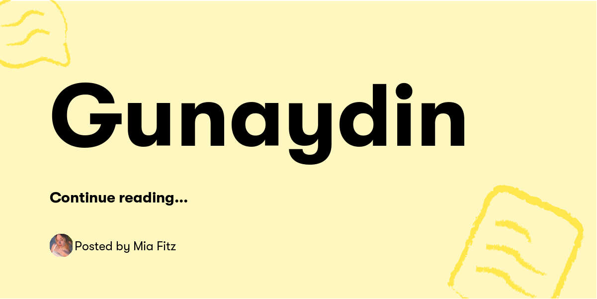 Gunaydin🌸 — Mia Fitz - Buymeacoffee