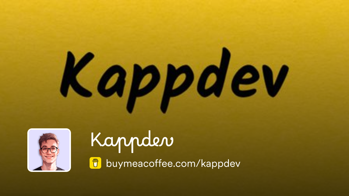 Kappdev - Buymeacoffee