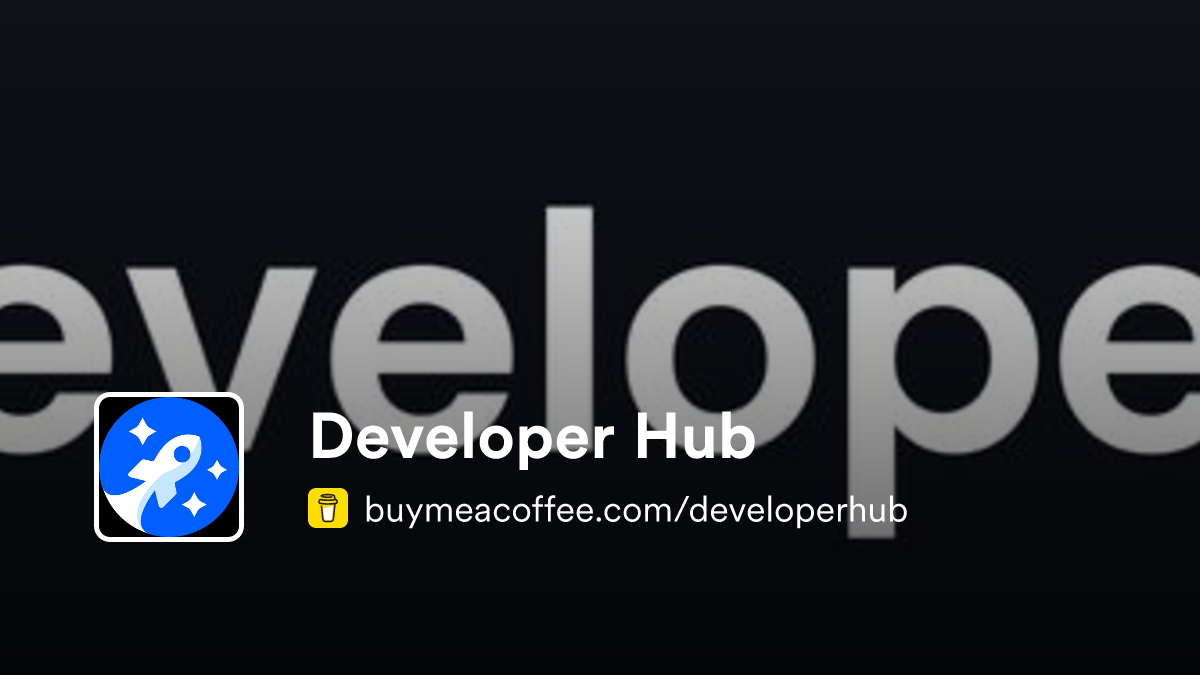 Developer Hub - Buymeacoffee