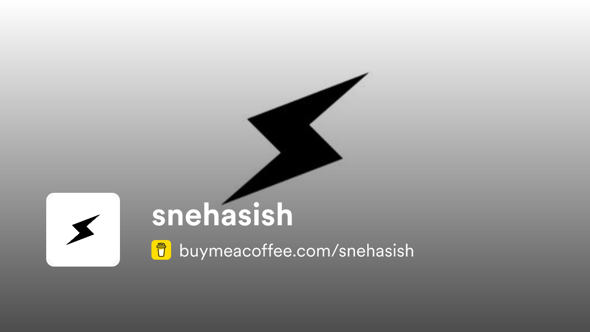 snehasish - Buymeacoffee