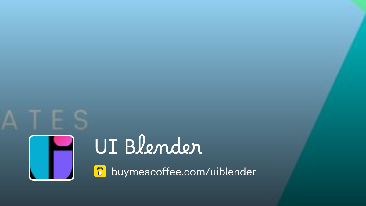 UI Blender - Buymeacoffee