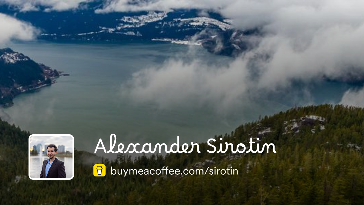 Alexander Sirotin - Buymeacoffee