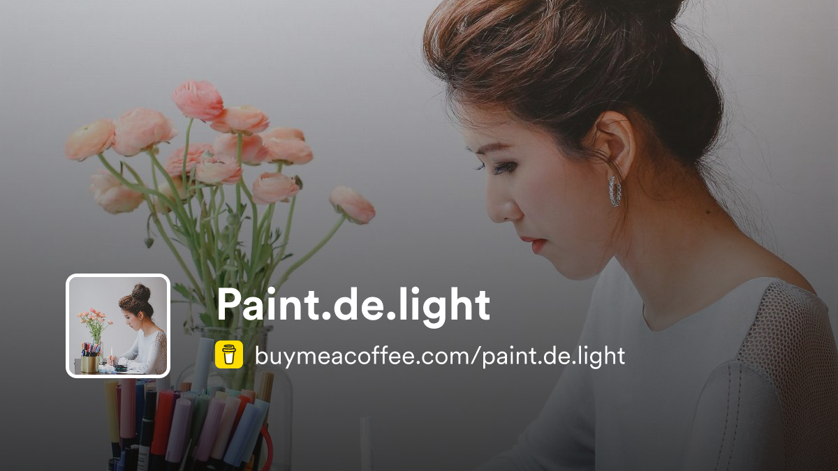 Paint.de.light is Gouache painting - Buymeacoffee