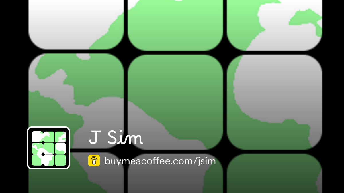 J Sim is Building and maintaining GeographyGrid.com to bring you daily puzzles! - Buymeacoffee