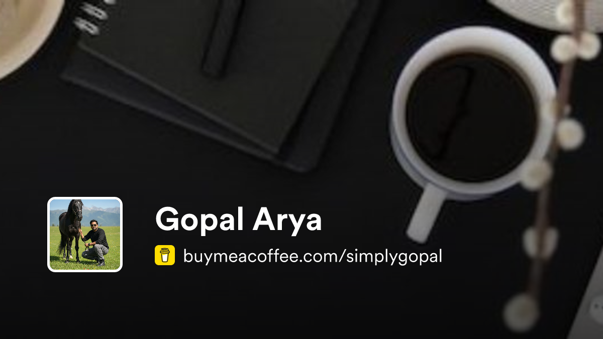 Gopal Arya - Buymeacoffee