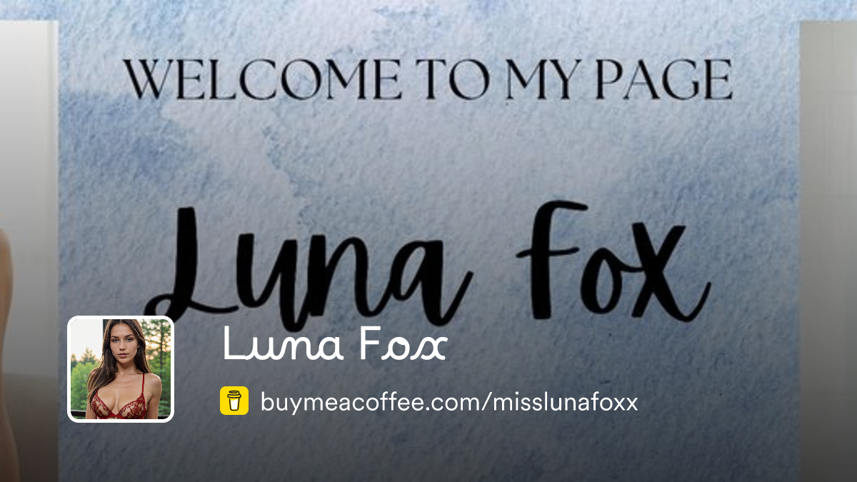 Luna Fox - Buymeacoffee