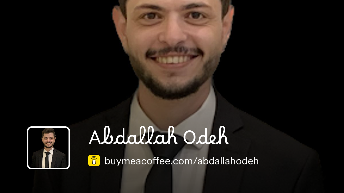 Abdallah Odeh - Buymeacoffee