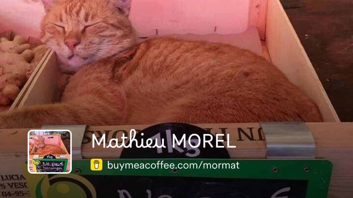 Mathieu MOREL - Buymeacoffee